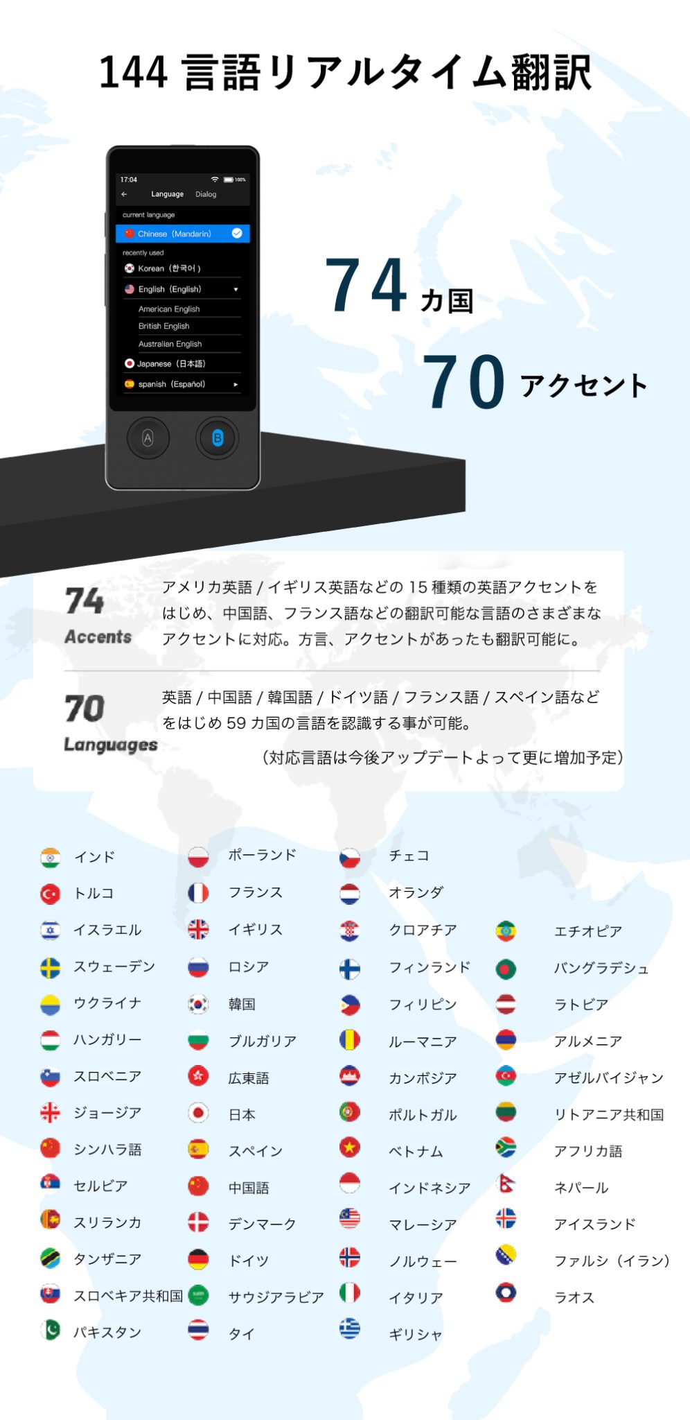 W12 翻訳機 – Wooask｜日本公式サイト